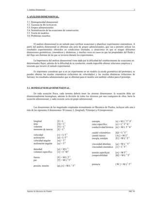 Análisis Dimensional | PDF