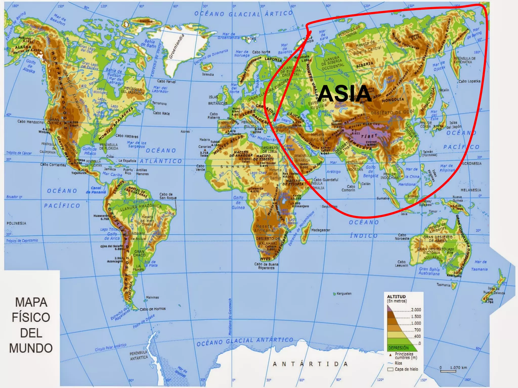 Relieve de Asia 1º ESO | PPT