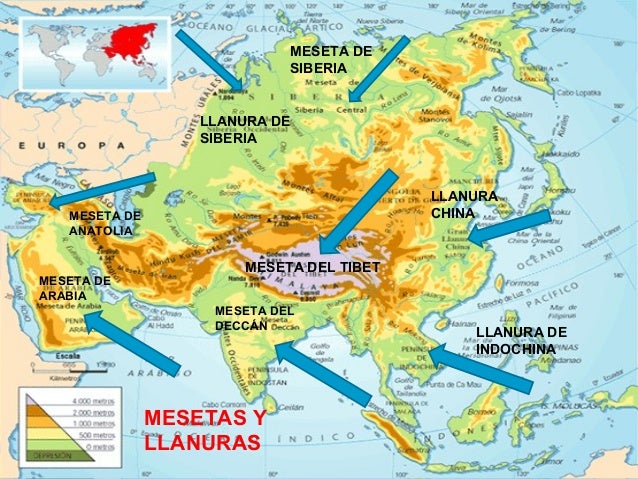 Tema 3 1ºESO, EL relieve de Asia.