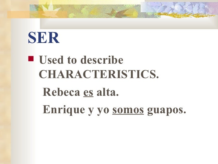 The Present Progressive Tense Ser And Estar Present