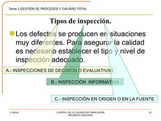 Tema 3 calidad | PPT