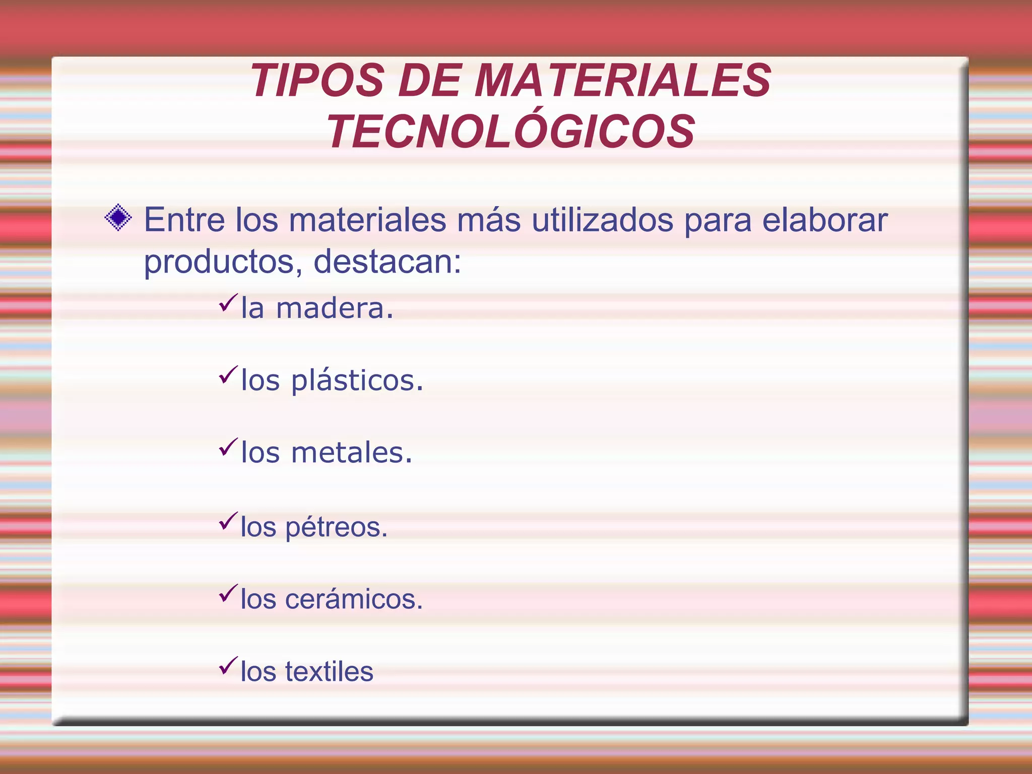 Tema 3 clasificación y propiedades de los materiales | ODP