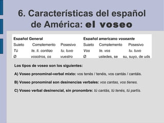 Tema 3 espanol de america_COMPLETO | PPT