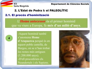 Tema 3 La Prehistòria 1: Paleolític | PDF