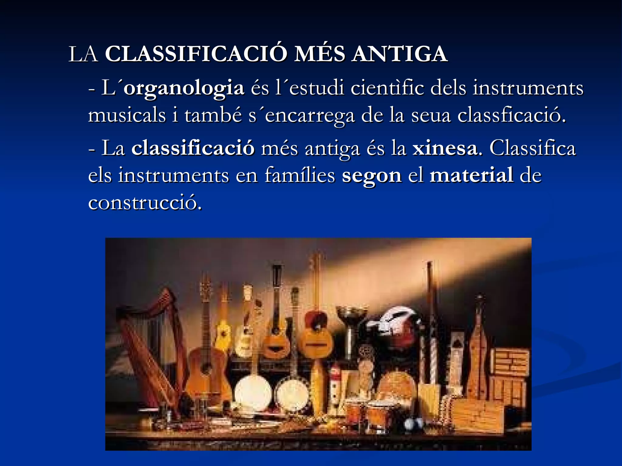 Tema 3 los instrumentos y su clasificación4 | PPT