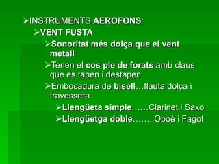 Tema 3 los instrumentos y su clasificación4 | PPT