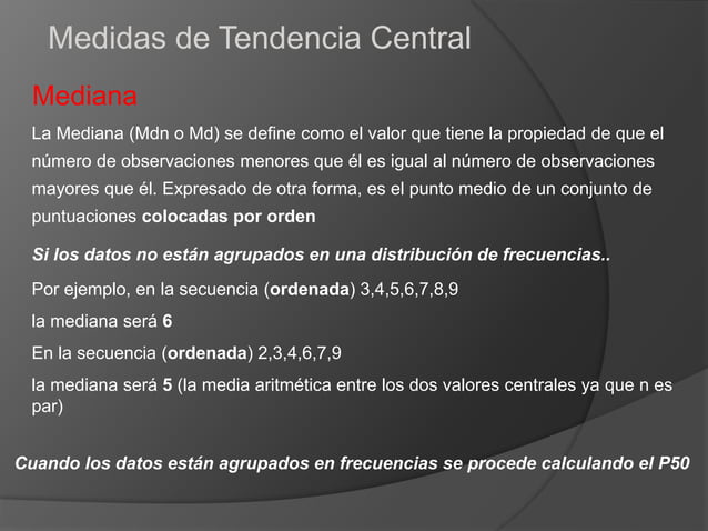 Tema 3 Medidas De Tendencia Central Ppt Descarga Gratuita