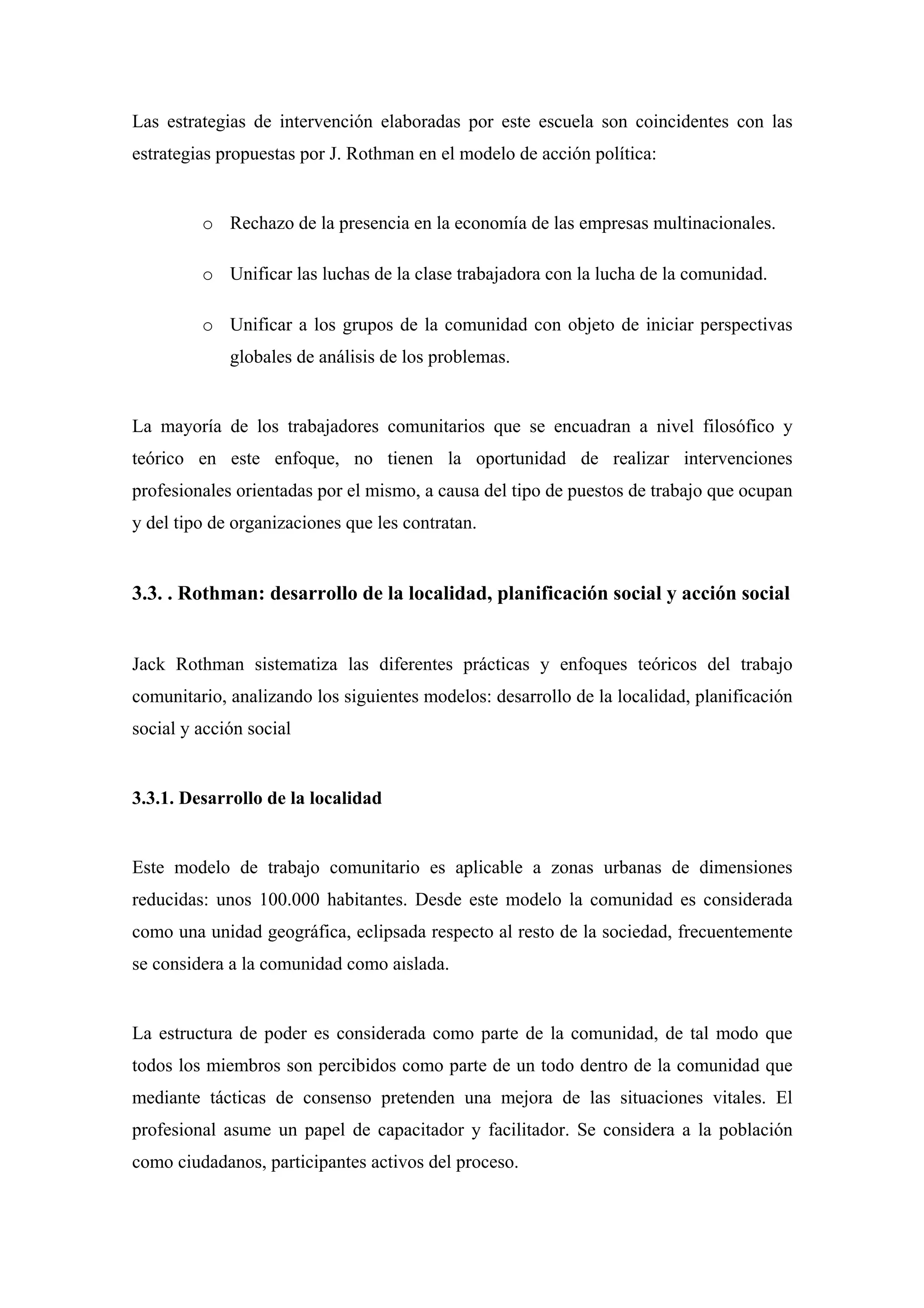 Tema3 modelos de intervencion en trabajo social esther raya | PDF