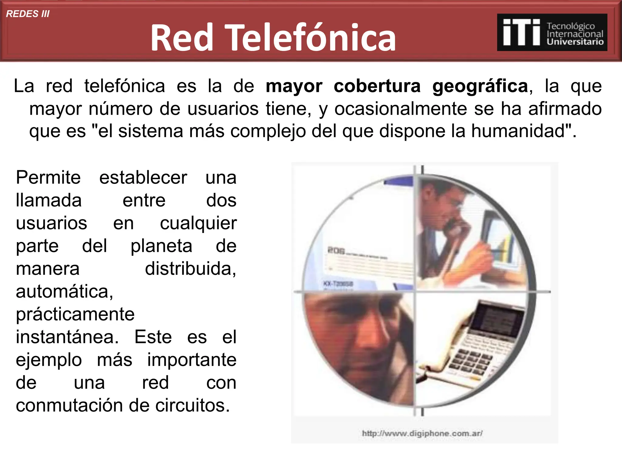 Redes telefónicas y redes celulares completo | PPTX