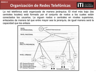 Redes telefónicas y redes celulares completo | PPTX