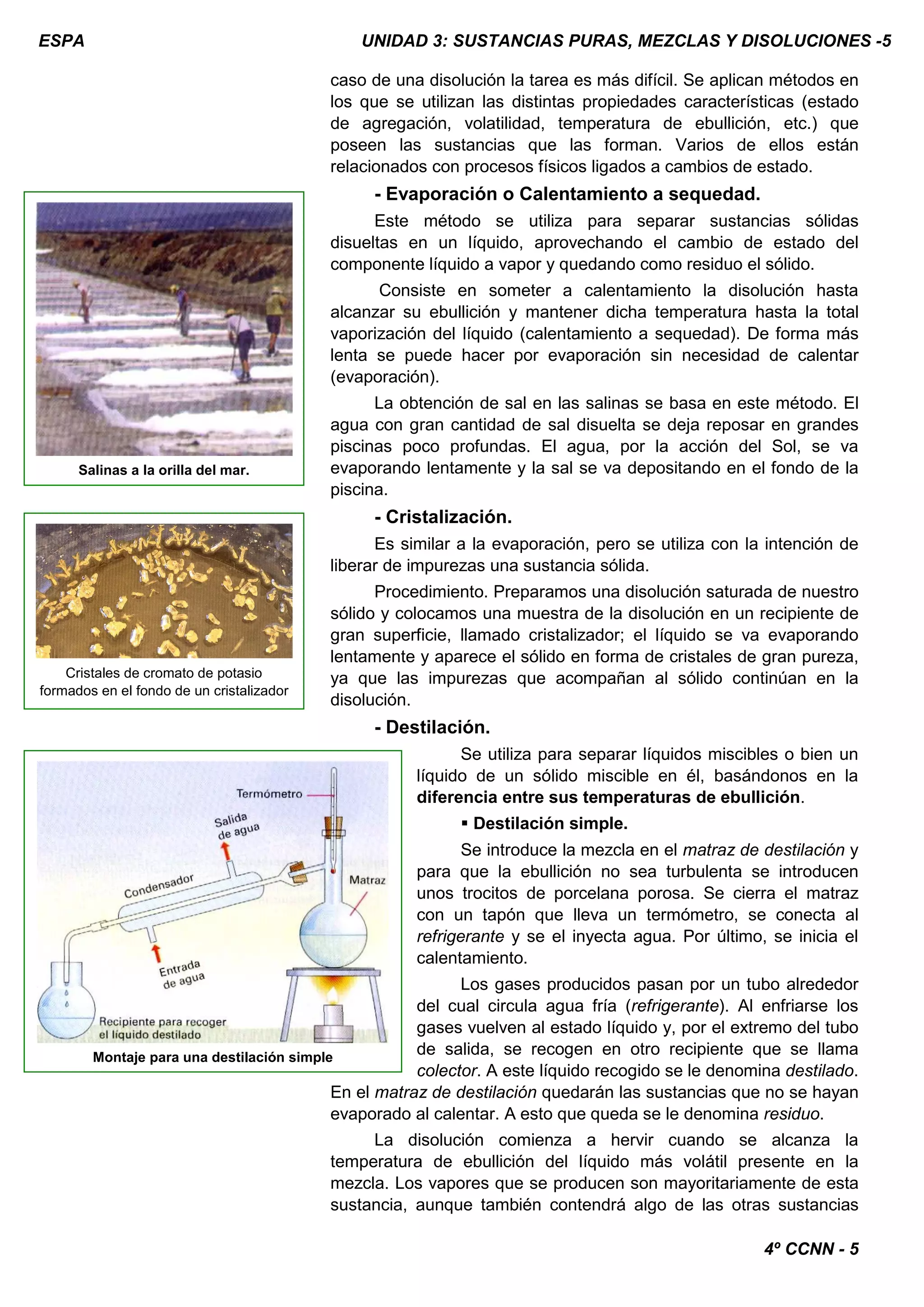 Sustancias puras mezclas y disoluciones | PDF | Chemistry | Science