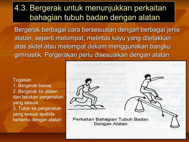 Tema 4. kesedaran perkaitan antara pelbagai bahagian tubuh badan | PPT