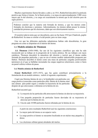 Tema 4. Estructura de la materia I (15 16). 2º ESO. | DOC