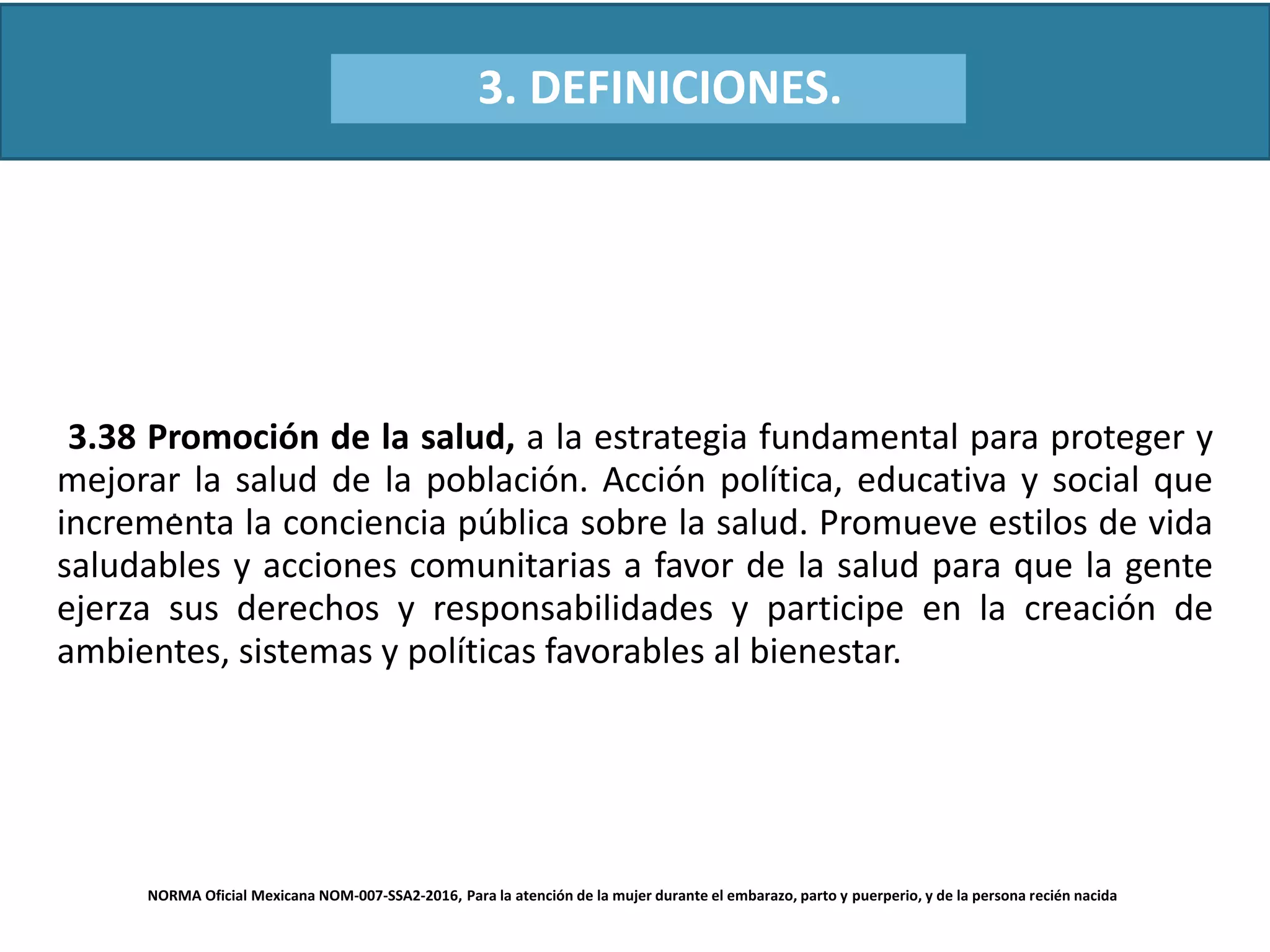Nom 007-ssa2-2016, para la atención de la mujer durante el embarazo ...