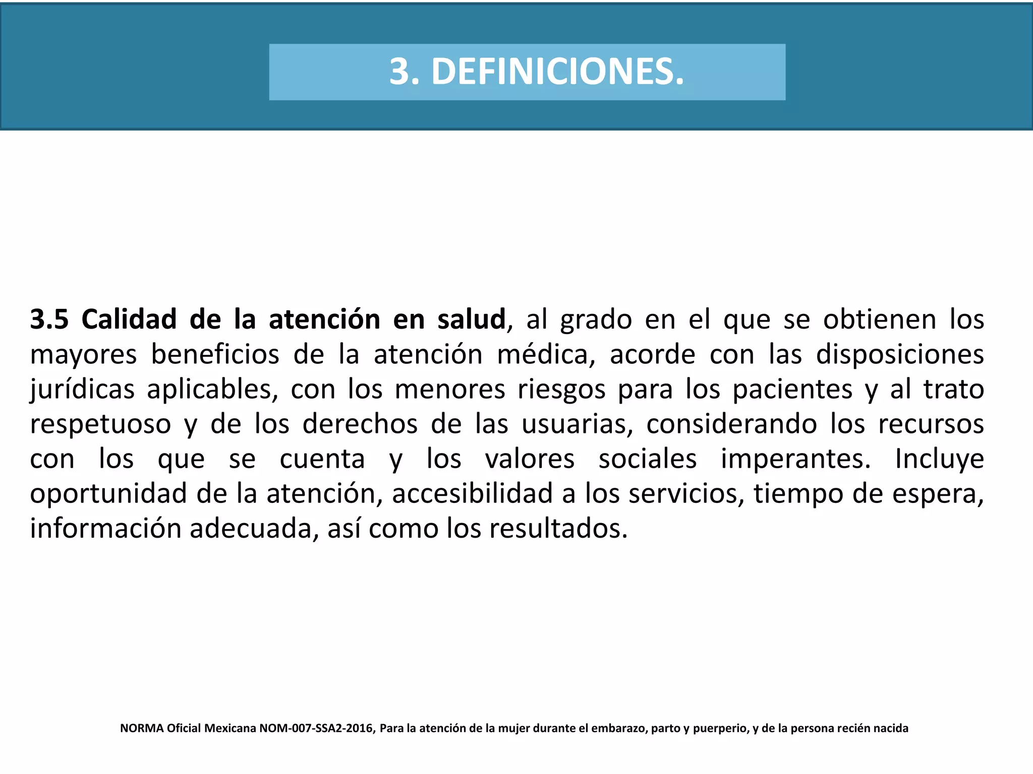Nom 007-ssa2-2016, para la atención de la mujer durante el embarazo ...
