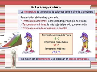 Tema 4 el tiempo y el clima 1º ESO | ODP