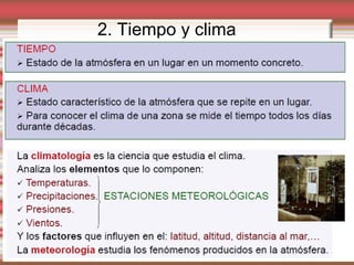 Tema 4 el tiempo y el clima 1º ESO | ODP