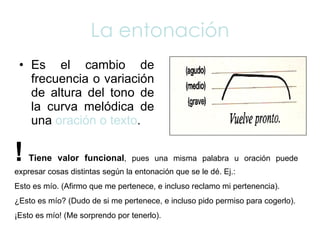 Unidad 4. El acento y la entonación | PPT
