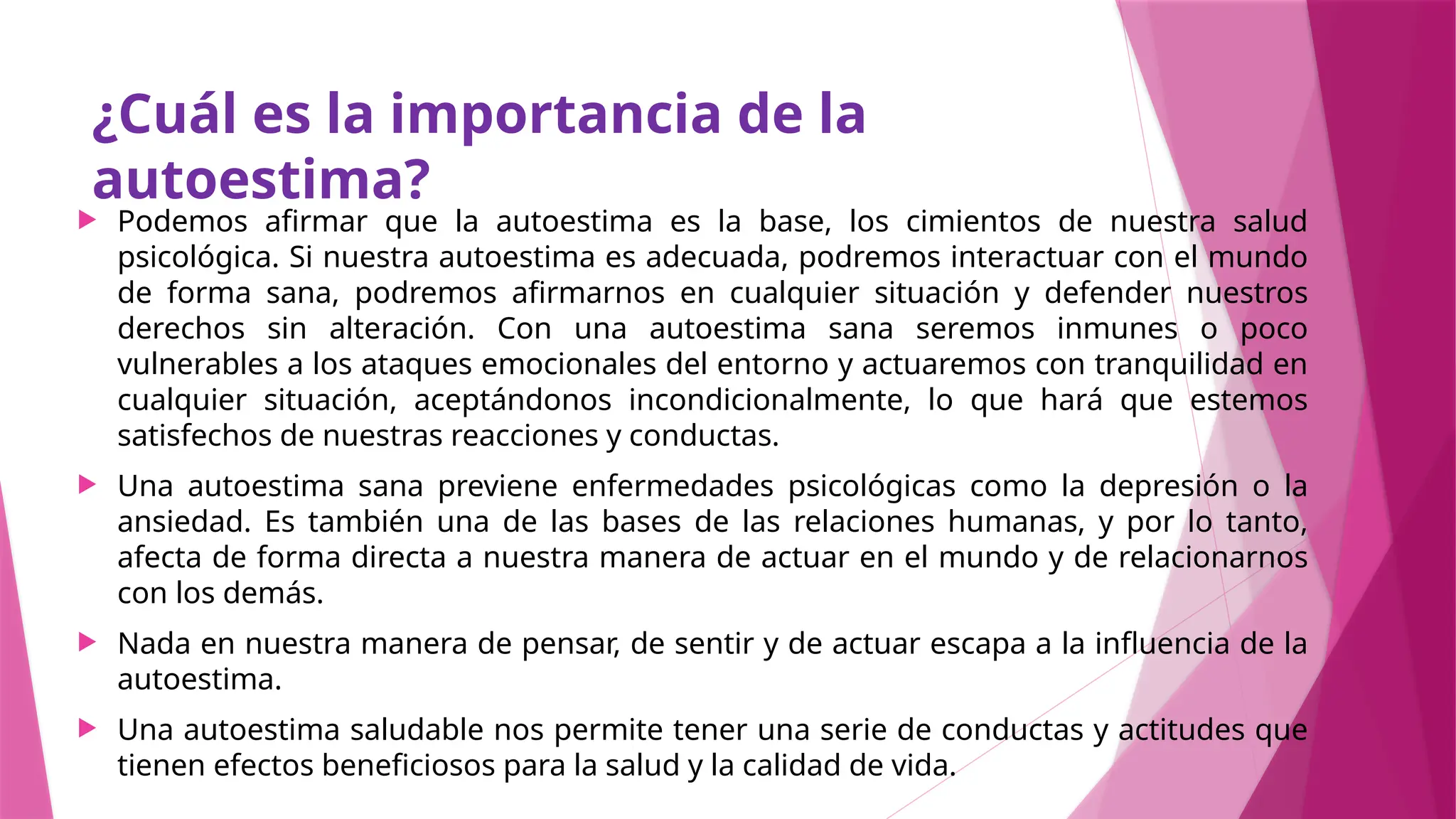 TEMA 4- LA AUTOESTIMA. DEFINICIÓN, TIPOS | PPTX