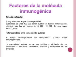 Tema44 inmunogenicidad | PPTX
