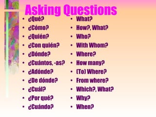 TEMA 4A Asking Questions | PPT
