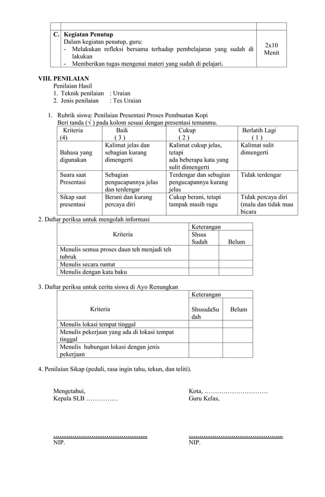 Tema 4 berbagai pekerjaan jenis-jenis pekerjaan pb1 | PDF
