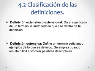 Tema 4 Definición de Difinicion | PPTX