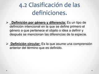 Tema 4 Definición de Difinicion | PPTX