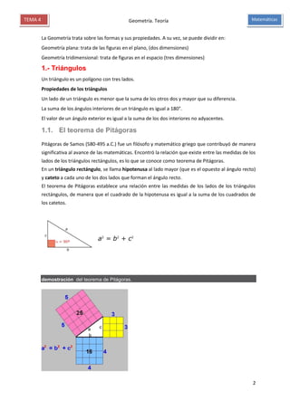 Tema 4 geometría teoría | PDF