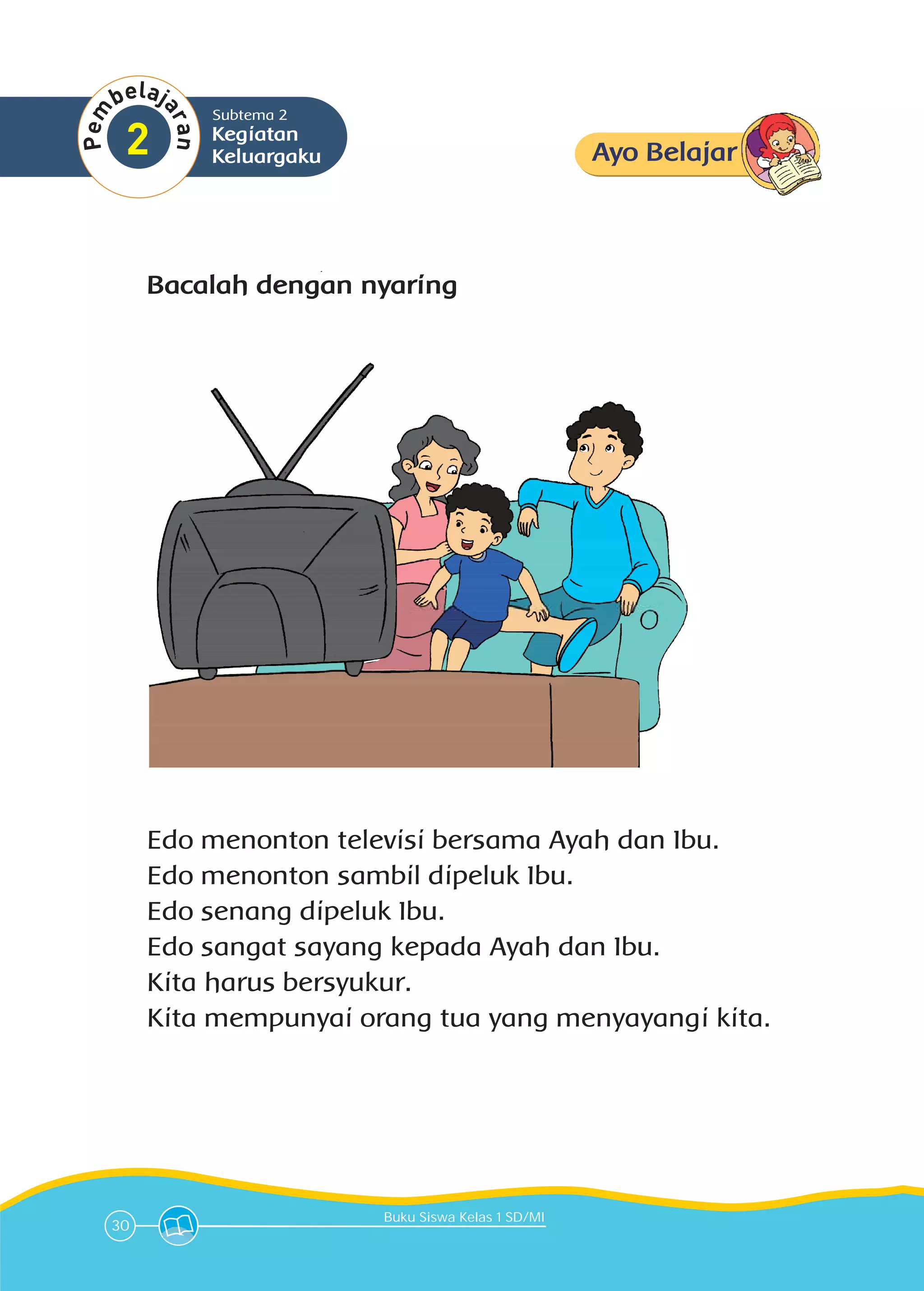 Tema 4, keluargaku (kelas 1) | PDF