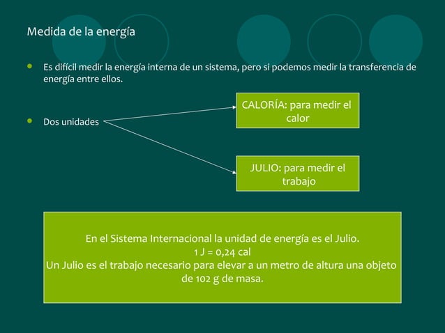 Tema 4 La Energia Y Su Transferencia | PPT