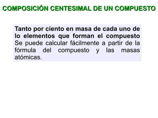 Tema 4 loscompuestosquimicos_1718 | PPT
