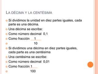 Tema 4 los números decimales | PPTX