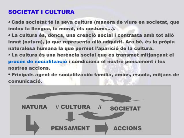 Tema 4 L'ésser humà, entre la naturalesa i la cultura | ODP
