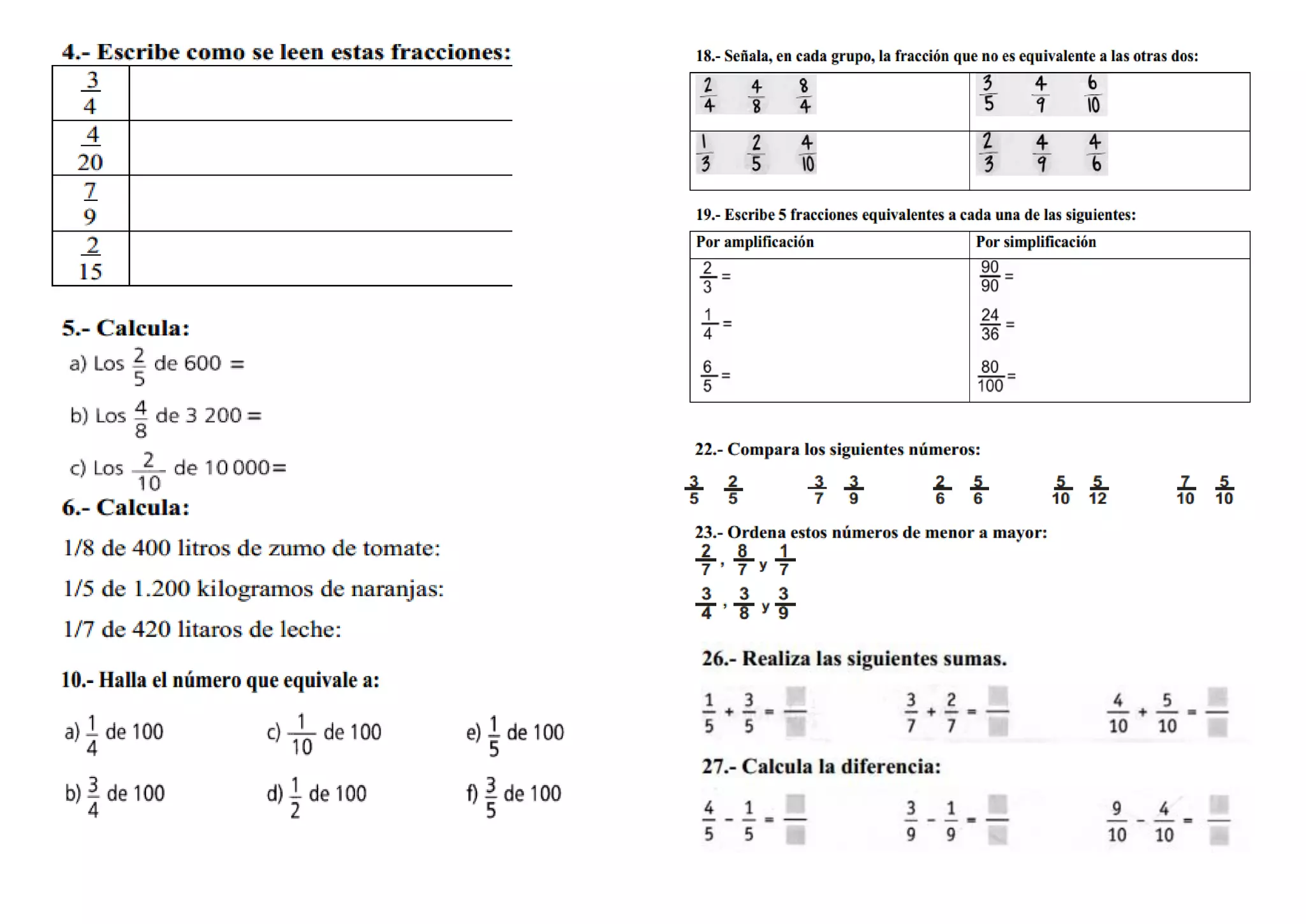 Tema 4 mat_5º | PDF