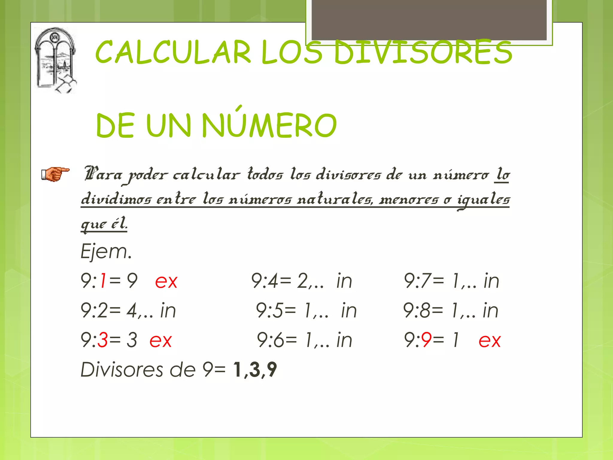 Tema 4 múltiplos y divisores | PPT