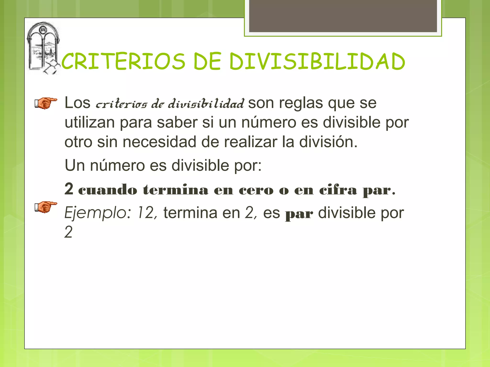 Tema 4 múltiplos y divisores | PPT