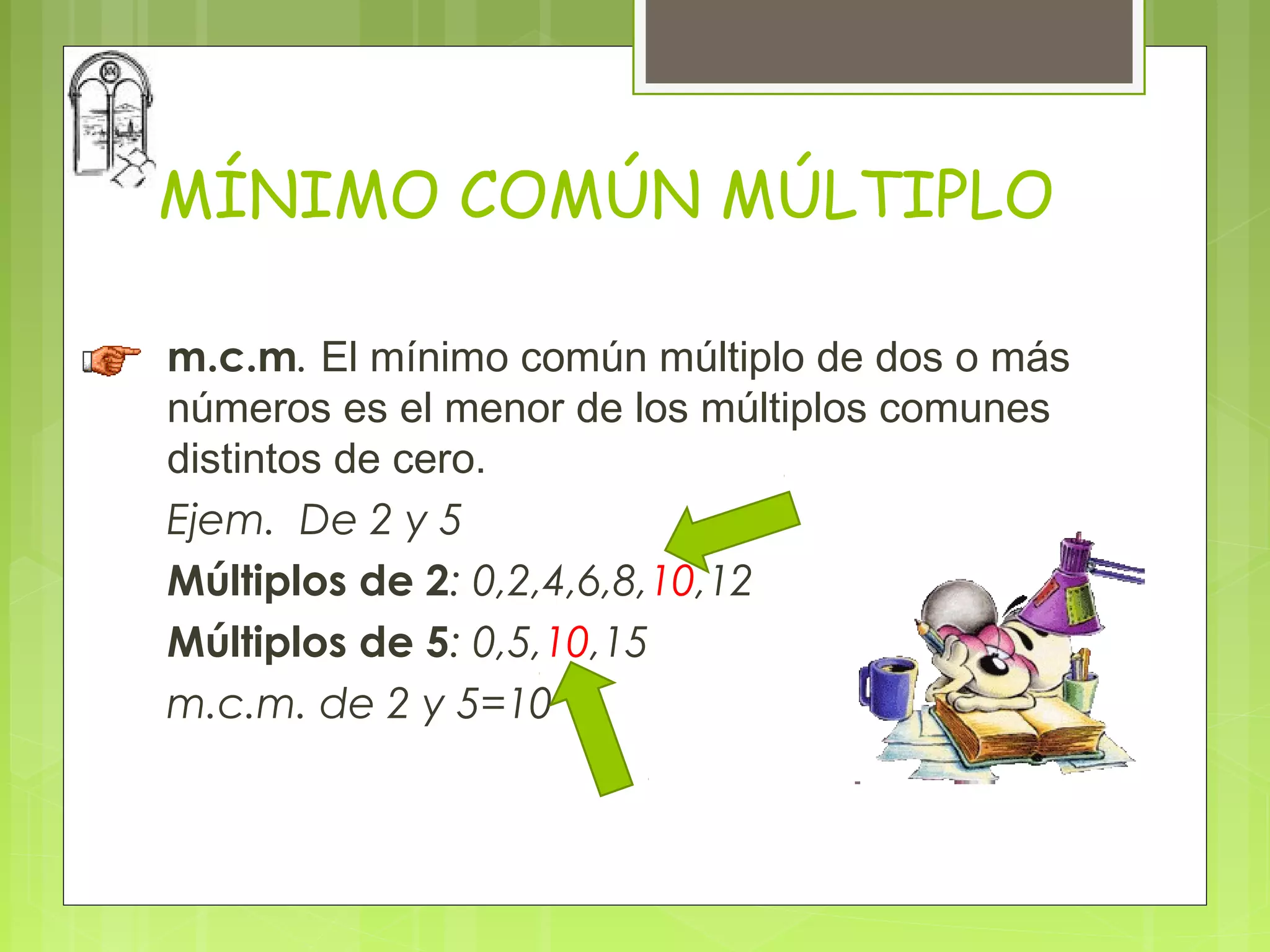 Tema 4 múltiplos y divisores | PPT