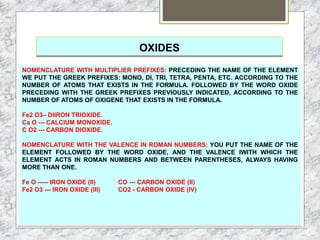 Tema 4 the chemical compounds | PPT