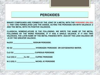 Tema 4 the chemical compounds | PPT