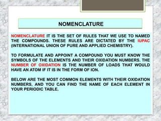 Tema 4 the chemical compounds | PPTX