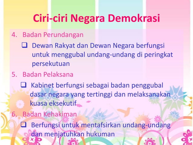 Kerajaan Demokrasi: Sistem & Ciri-ciri Negara Demokrasi | PPTX