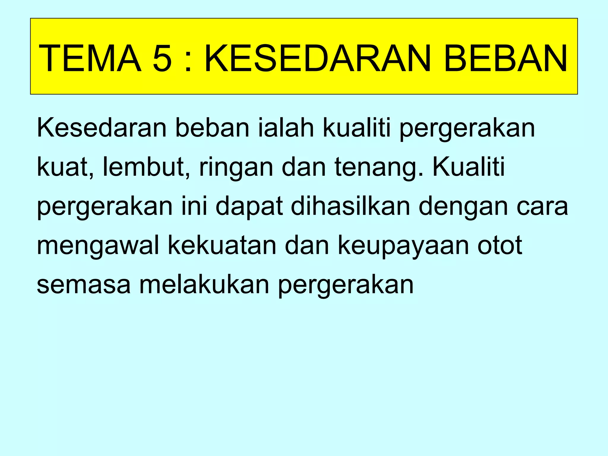 Tema 5. kesedaran badan | PPT