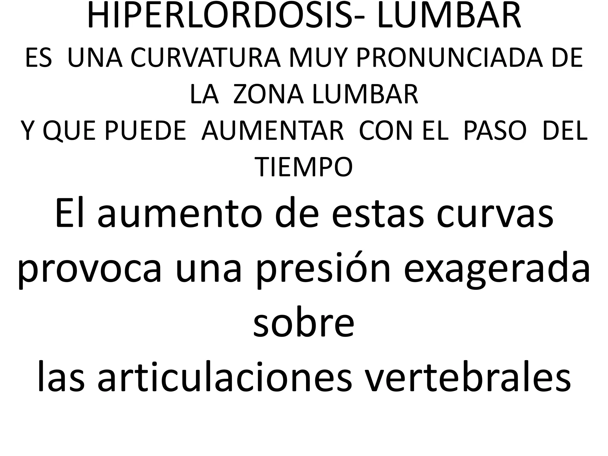 Tema 5 hiperlordosis lumbar | PPTX