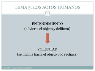 Tema 5 los actos humanos i | PPTX