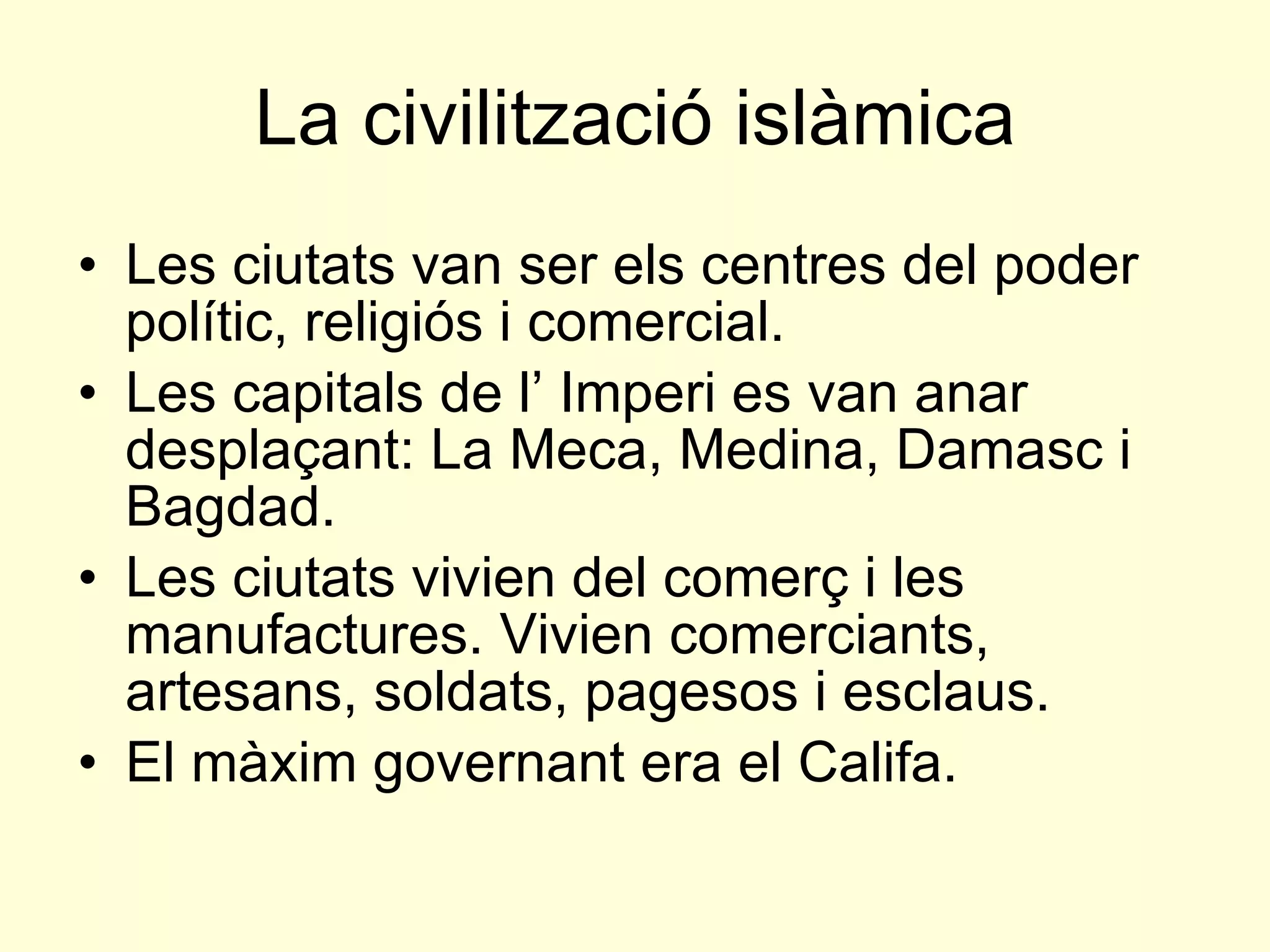 Tema 5 l'Islam. (IES Gregori Maians.Oliva) | PPT
