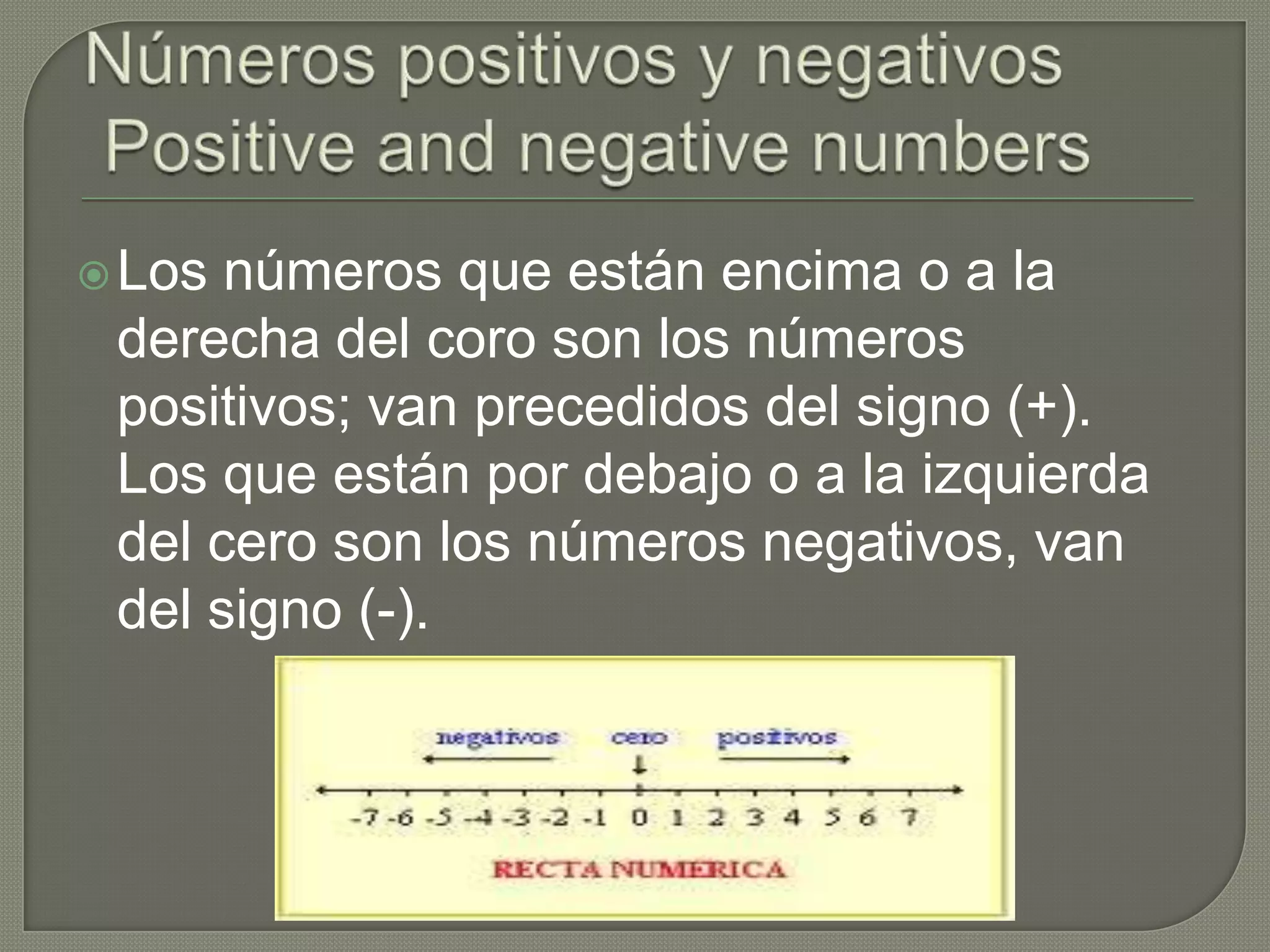 Tema 5 números positivos y negativos | PPT