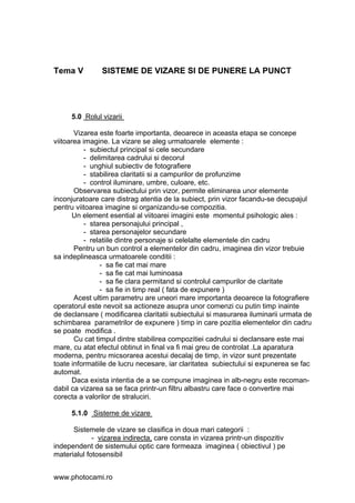 Tema 5: sisteme de vizare | PDF