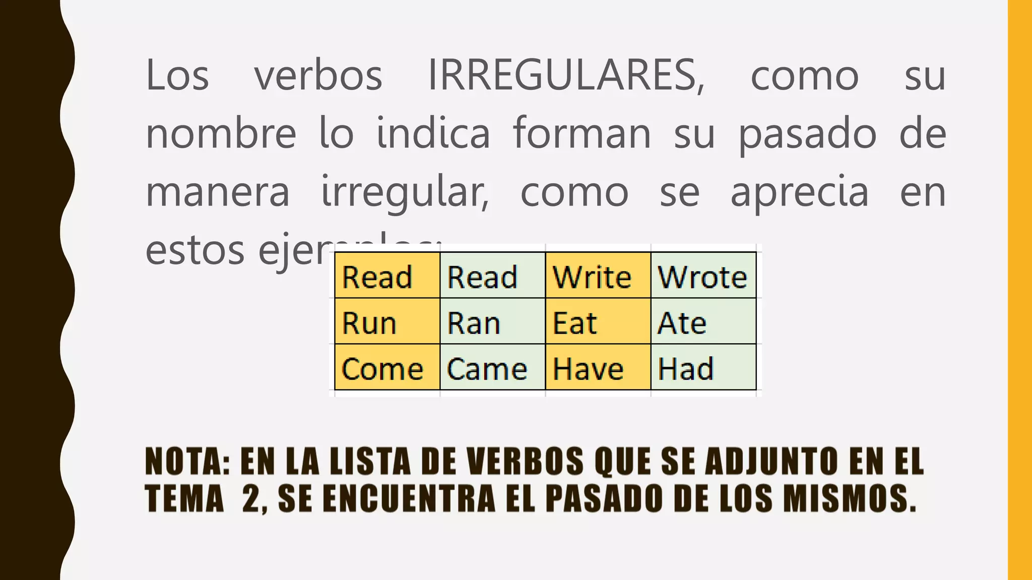 Tema 5 TIEMPO PASADO.pptx | Free Download