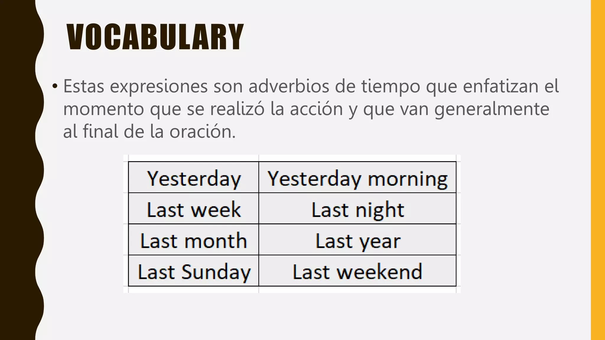 Tema 5 TIEMPO PASADO.pptx | Free Download